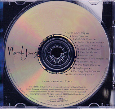 My Norah Jones CD Album Collection